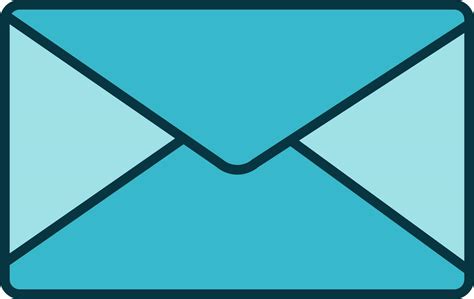 Blue Envelope Icon In Flat Style 24155618 Vector Art At Vecteezy