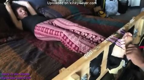 Feet In The Stocks Tickled Electric Reactions