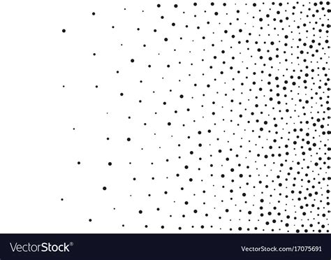 Abstract Gradient Halftone Random Dots Background Vector Image