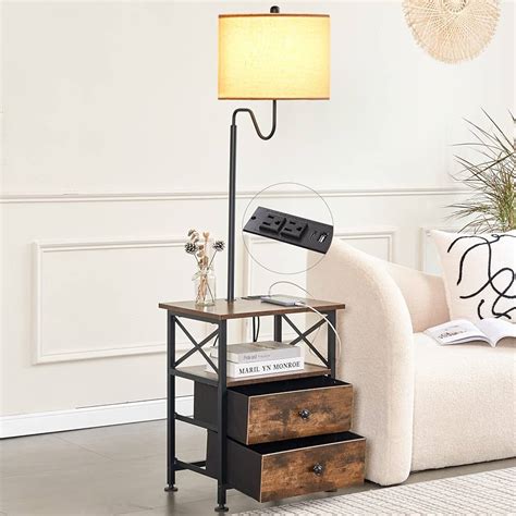 Walmart Lamp With Table Attached Table Lamps Desk Lamps Glass Lamps
