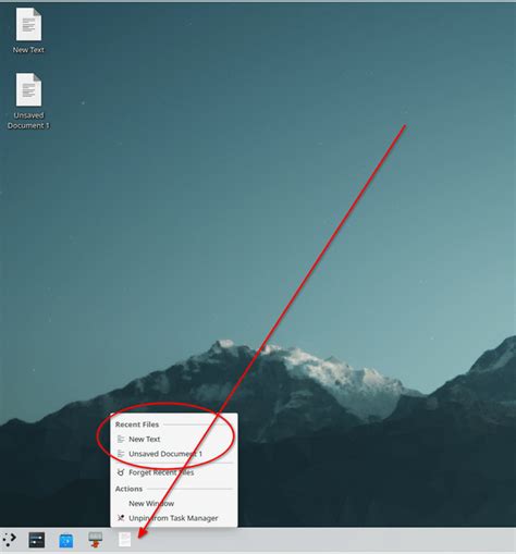 Feature Request Having Recent Files On Taskbar Rxfce