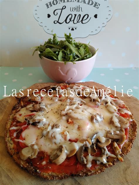 Las Recetas De Amélie Pizza Vegetariana Con Masa De Coliflor