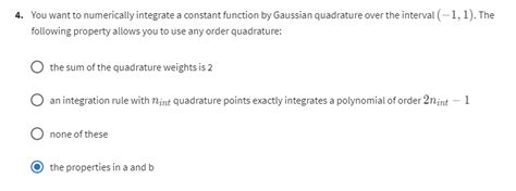 Solved You Want To Numerically Integrate A Constant Function By