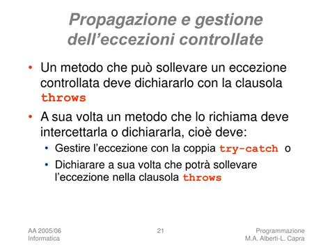 Ppt Le Eccezioni In Java Powerpoint Presentation Free Download Id