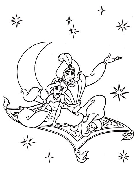Aladdin Printable Coloring Pages