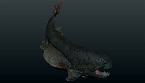 3d Model Low Poly 3d Model Dunkleosteus Vr Ar Low Poly Cgtrader