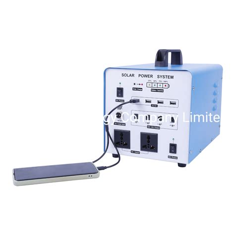 Quality Solar Power System With DC Output Inverter For V Ah AC Output Mobile Charging