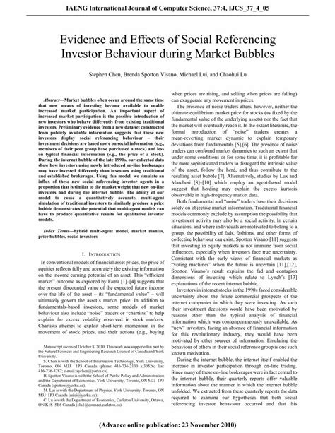 Pdf Evidence And Effects Of Social Referencing Investor