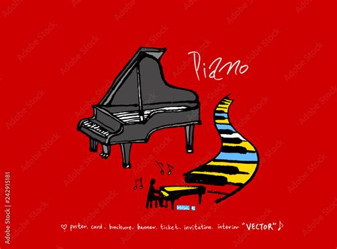 Vetor 음악회 포스터 손으로 그린 음악 일러스트 Do Stock Adobe Stock