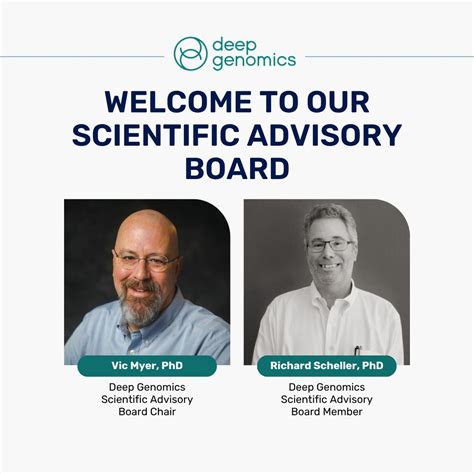 🚀 We Are Thrilled To Expand Our Scientific Advisory Board At Deep Genomics With Two Exceptional