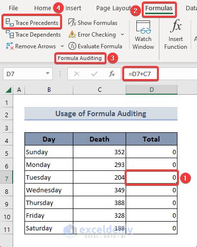 How To Remove A Circular Reference In Excel 2 Methods Exceldemy