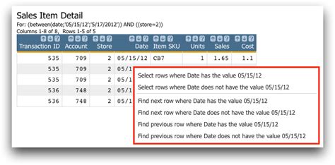 Select Rows