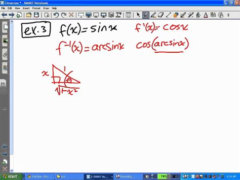 Find The Derivatives Of Inverse Functions Square Root Natural