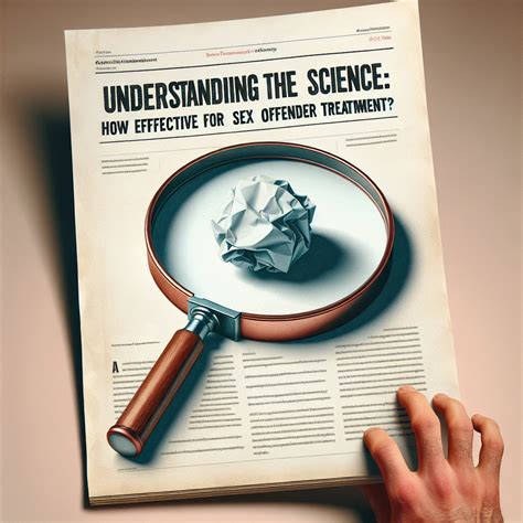 Understanding The Science How Effective Is Sex Offender Treatment