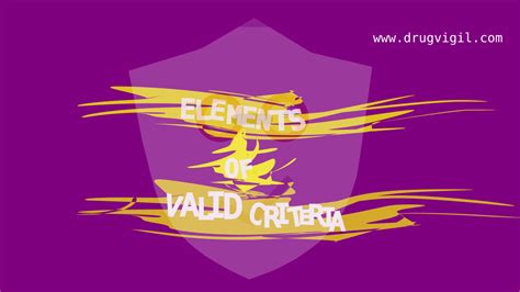 Elements Of The Four Valid Icsr Criteria