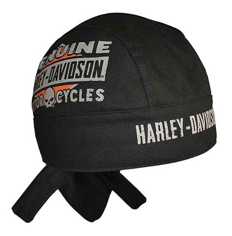 Harley Davidson Homme Skull Bandana Sweatband Hw18030