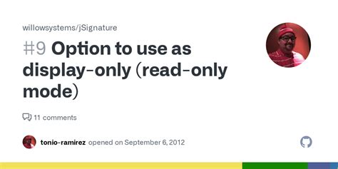 option to use as display only read only mode · issue 9
