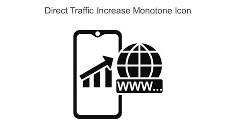 Direct Traffic Increase Monotone Icon In Powerpoint Pptx Png And Editable Eps Format Ppt Powerpoint