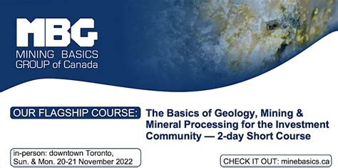Basics Of Geology Mining And Mineral Processing Canadian Mining Journal