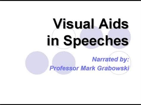 How To Use Visual Aids In Speeches Youtube