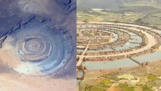 Lost Roman Map Has Atlantis At Eye Of Sahara Africa Richat Structure