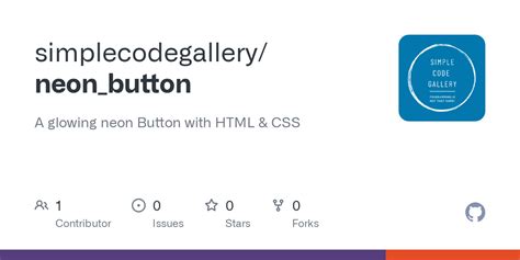 Github Simplecodegalleryneonbutton A Glowing Neon Button With Html