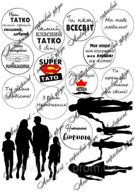 Съедобная Картинка Надписи Папе Тато Сахарная и Вафельная Картинка А4 — Купить Недорого на