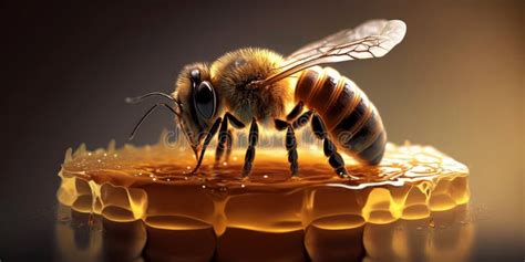 Close Up Of A Bumble Bee On Honey Nectar Backlit Silhouette Stock Image Image Of Nectar
