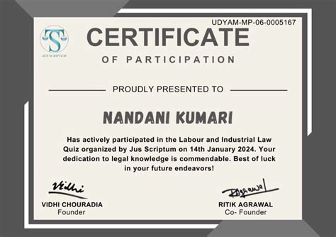 Nandani Kumari On Linkedin Hello Connection I Was Recently Joined In Quiz Organised By Jus