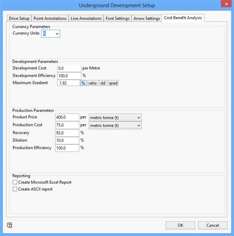 Vulcan Underground Development Set Up