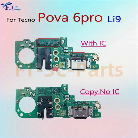 สําหรับ Tecno Pova 6 Pro Li9 ชาร์จ Usb ชาร์จ Dock พอร์ตซ็อกเก็ตปลั๊กขั้วต่อ Flex Cable อะไหล่