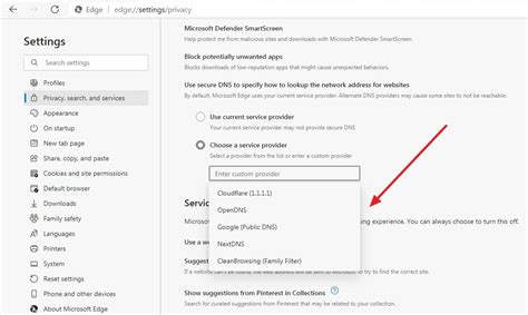 How To Change DNS In Microsoft Edge