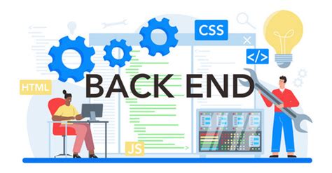 Back End Development Concept Software Development Vector Image