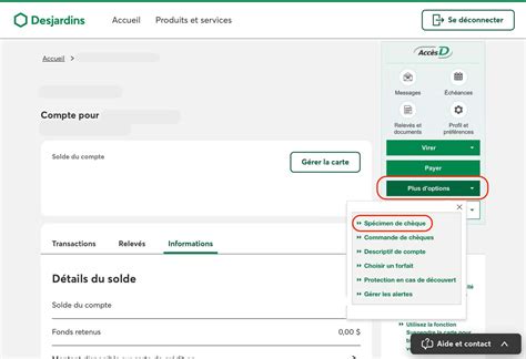 How To Obtain A Desjardins Void Cheque On Accèsd