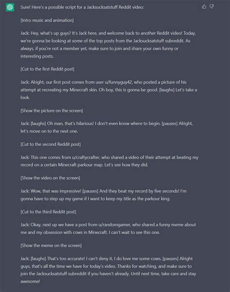I Asked Chatgpt To Make A Jacksucksatstuff Reddit Video Script R
