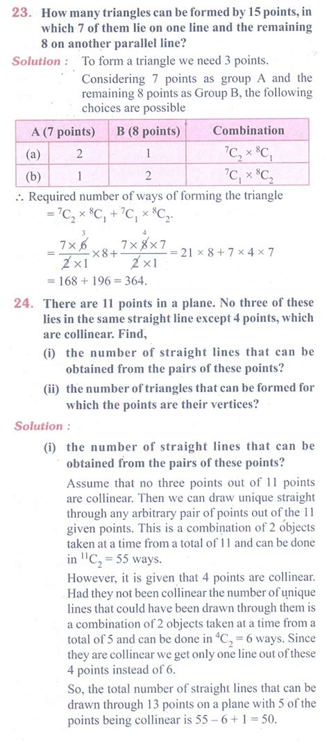 exercise 4 3 combinations problem questions with answer solution