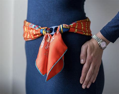 Vintage Handmade Silk Scarf For Woman Waist Belt And Dress Belt Free Size Oblong Silk Scarf