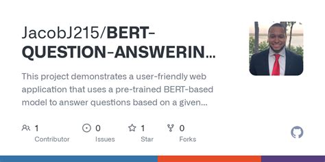Github Jacobj215bert Question Answering App This Project