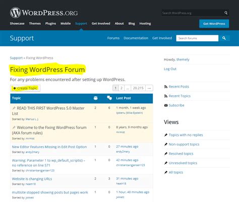 how to use the wordpress support forum and stack overflow to troubleshoot