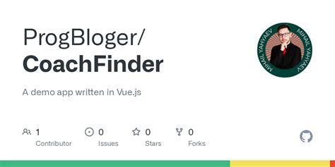 GitHub ProgBloger CoachFinder A Demo App Written In Vue Js
