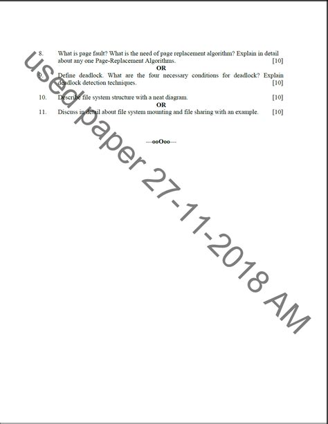 Jntuh Btech Computer Organization And Operating Systems Novemberdecember 2018 Question Paper