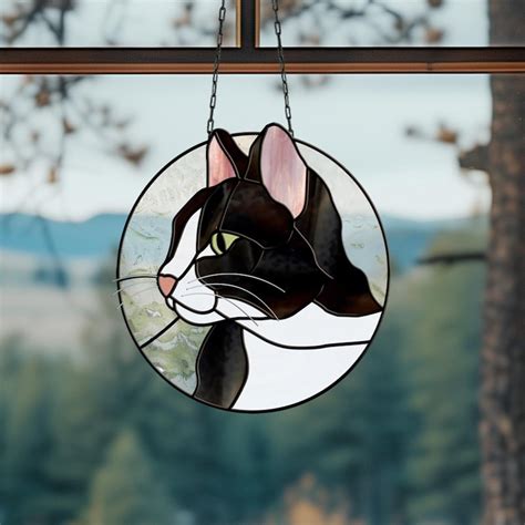 Stained Glass Cat Patterns Etsy