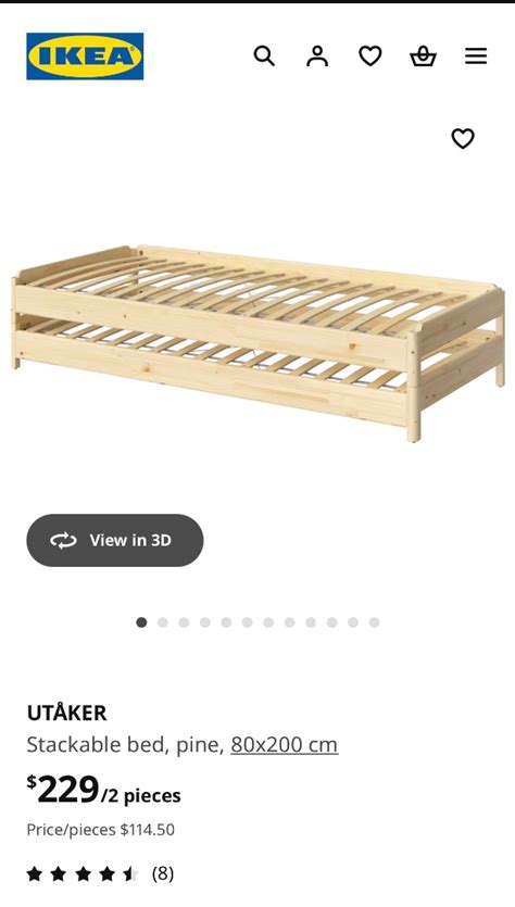 Ikea Stackable Bed Furniture And Home Living Furniture Bed Frames