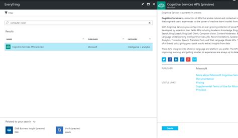 Microsoft Cognitive Services Computer Vision