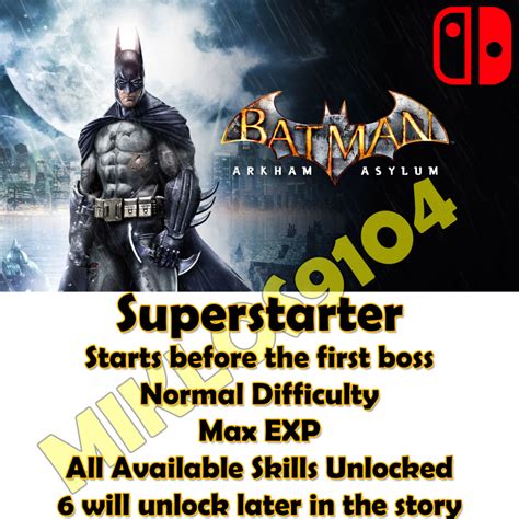 Batman: Arkham Asylum - Nintendo Switch Save Editing