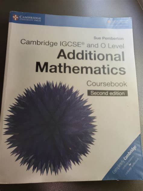 Cambridge Igcse And O Level Additional Mathematics Coursebook Second Edition Hobbies And Toys