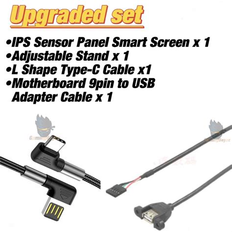 3 5 IPS Computer Monitoring Smart Screen CPU GPU RAM HDD Monitoring Performance Display TYPE C