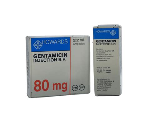 Gentamicin Injection Howards Pharma Official