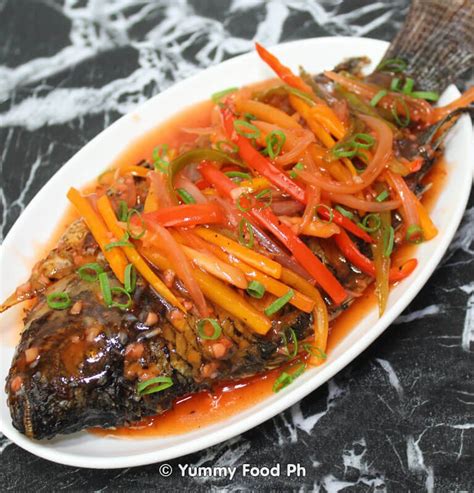 Sweet And Sour Fish Tilapia Or Escabecheng Tilapia Recipe