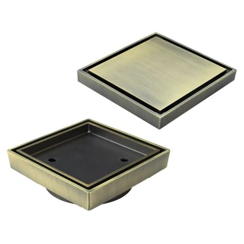 The Square Waste Collection Antique Brass 2 In 1 Cbfd